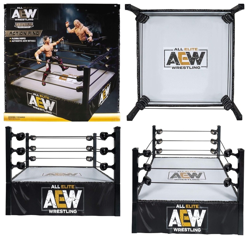 Buy AEW Unrivaled Collection Action Ring Playset Ages 8+ WWE Wrestling ...