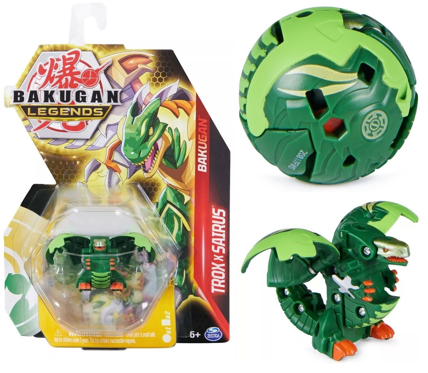 Buy Bakugan Legends Action Figure Trox X Sairus and Trading Card Battle ...