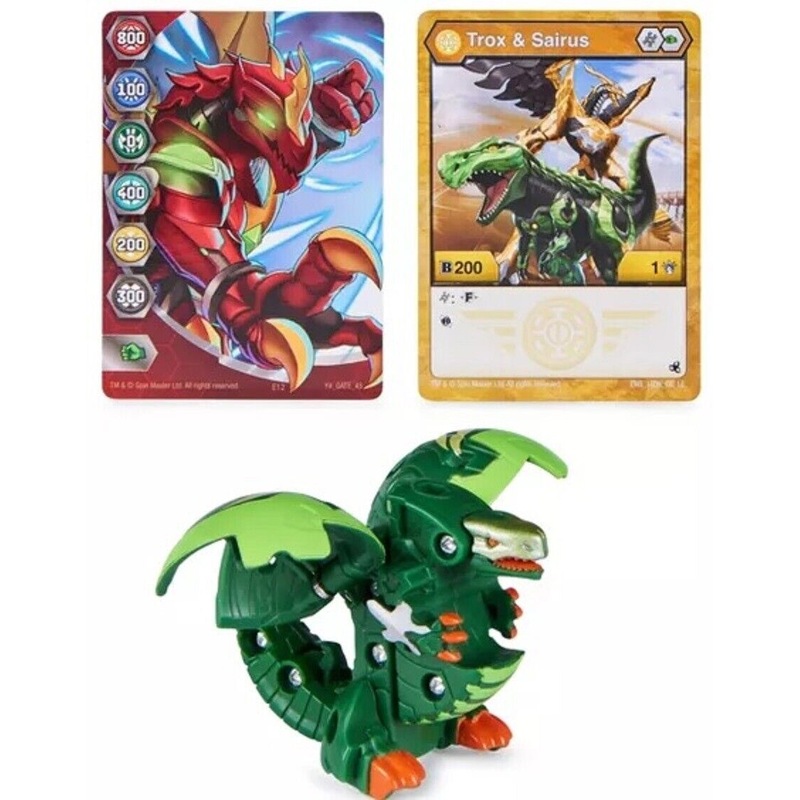 Buy Bakugan Legends Action Figure Trox X Sairus and Trading Card Battle ...