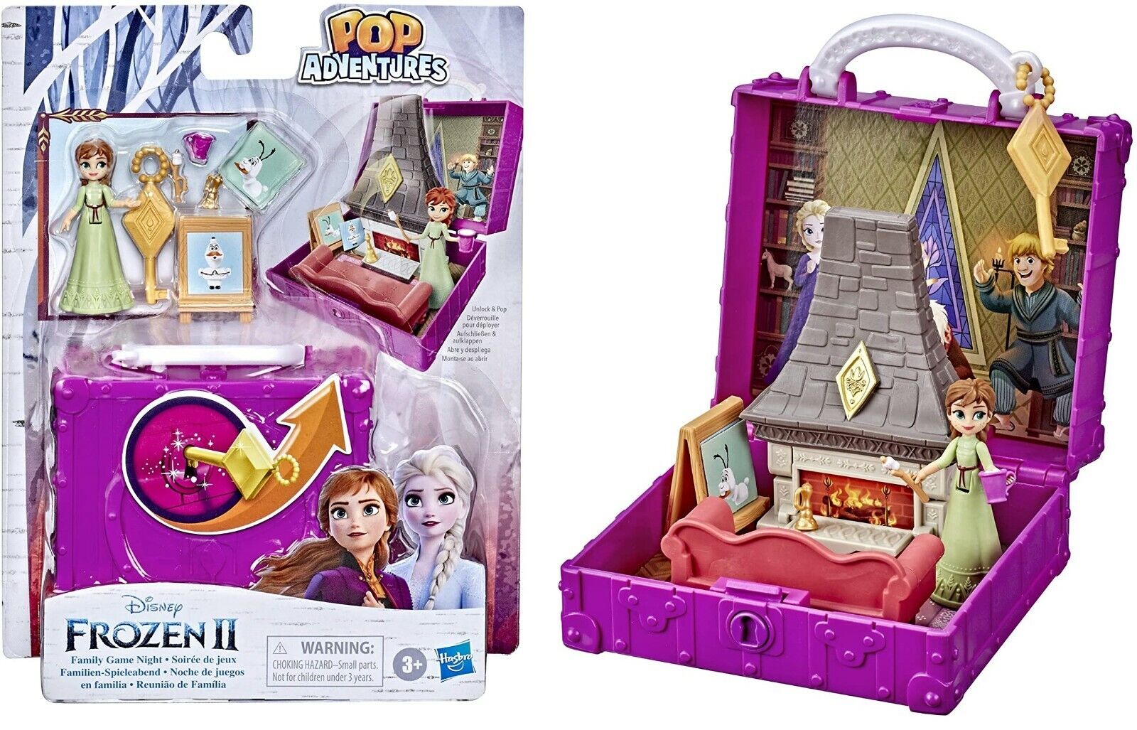 Buy Disney Frozen Adventures Anna Family Game night Pop-Up Playset with ...