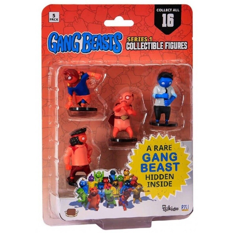 Buy Gang Beasts Pack 1 Collectible 5 Figures Ages 6+ New Toy Video Game ...