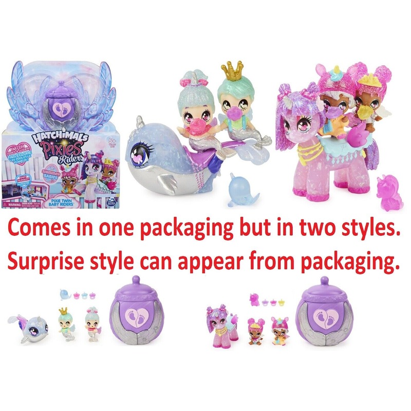 Buy Hatchimals Pixies Riders Shimmer Babies Pixie Twins Ages 5+ Toy ...