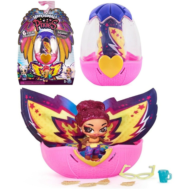 Buy Hatchimals Pixies Wilder Wings Sassy Skylee Ages 5+ Toy Butterfly ...