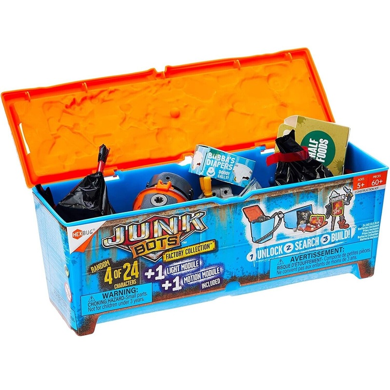 Buy HEXBUG 4 Junkbots Season 2 Large Dumpster Assorted Robot Junk Bot ...