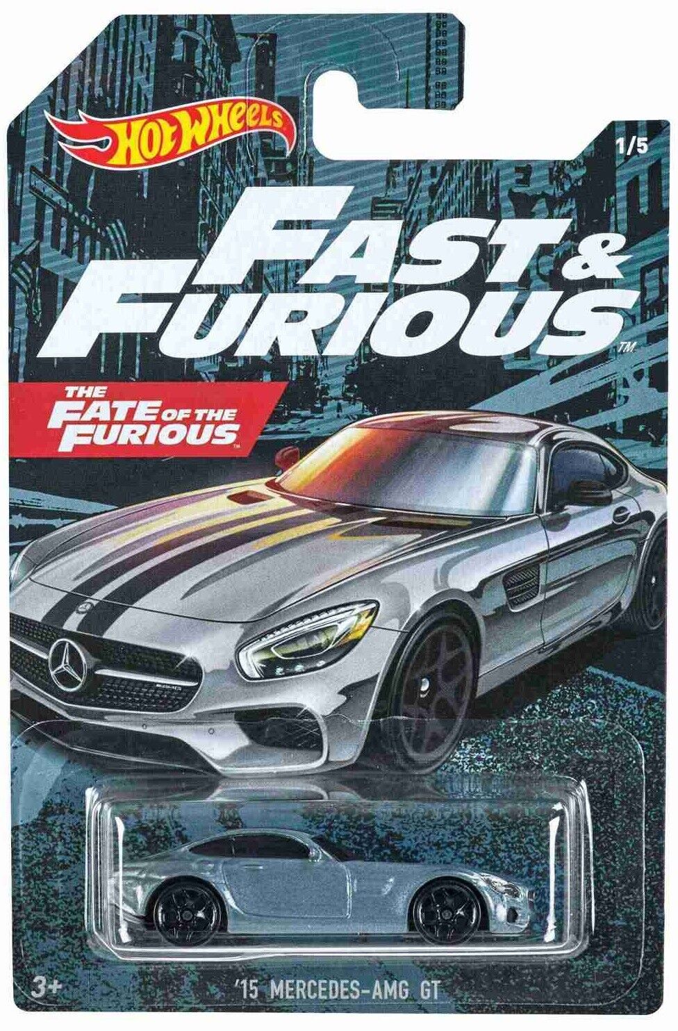 Buy Hot Wheels Fast & Furious Mercedes-AMG GT Die-Cast Car for Ages 3 ...