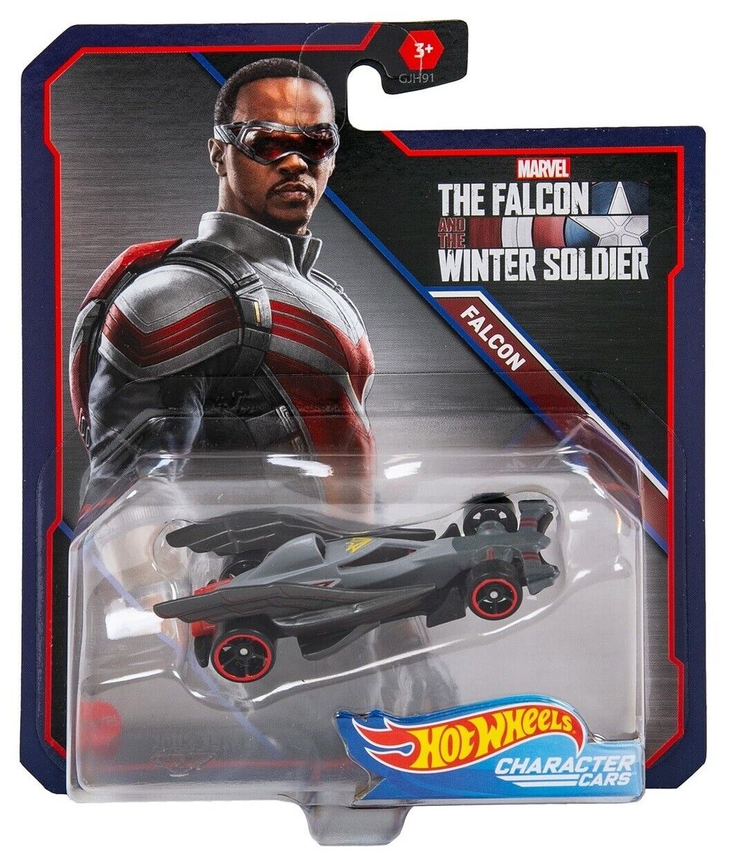 Buy Hot Wheels Marvel Car 3+ Toy Falcon Character Car Race Fun - MyDeal ...