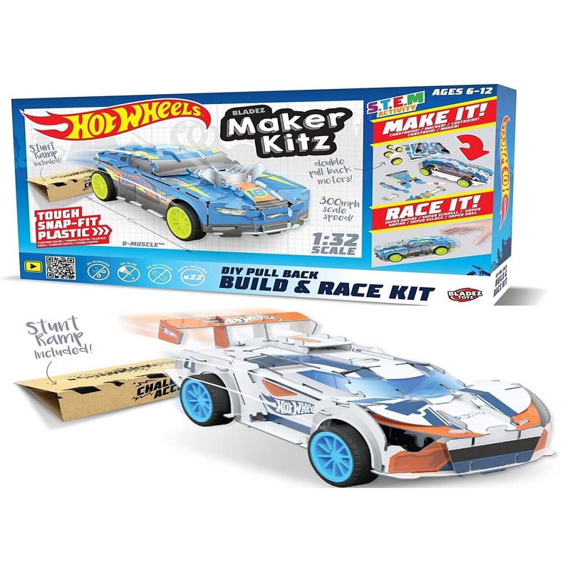 Buy Hot Wheels Model Building Kit Car Ages 6+ Toy Paint Art Play Ramp ...