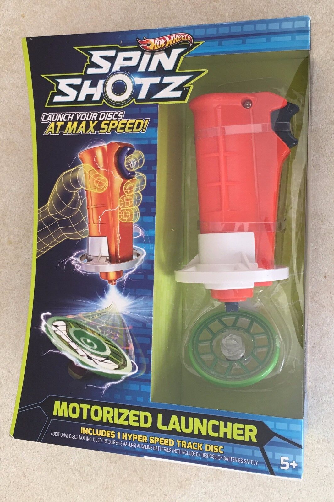Buy Hot Wheels Spin Shotz Handheld Spinner Ages 5+ New Toy Race Track ...