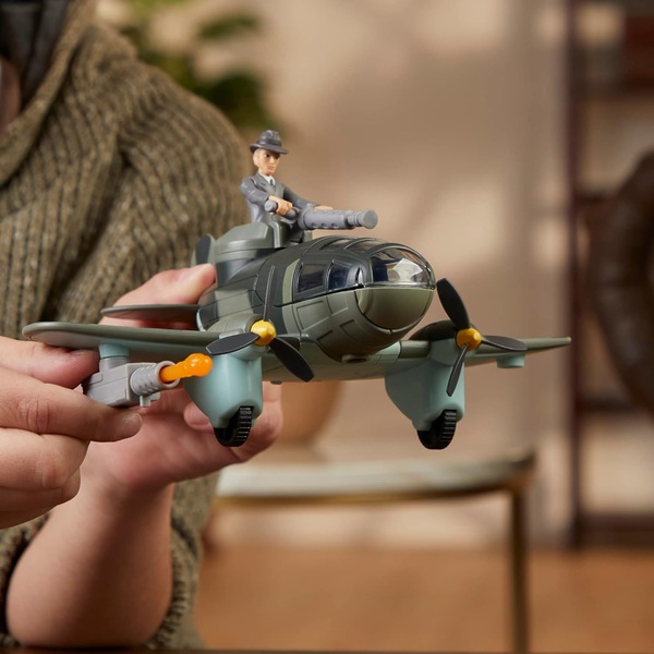 Buy Indiana Jones Worlds of Adventure Doctor J?rgen Voller Plane Action Figure Set Ages 4 ...