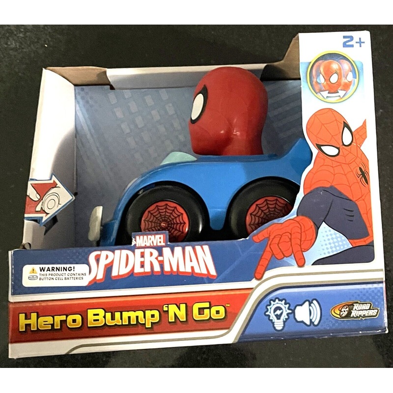 Buy Marvel Hero Bump No Go Spider-Man Car Ages 2+ New Toy Race Play ...
