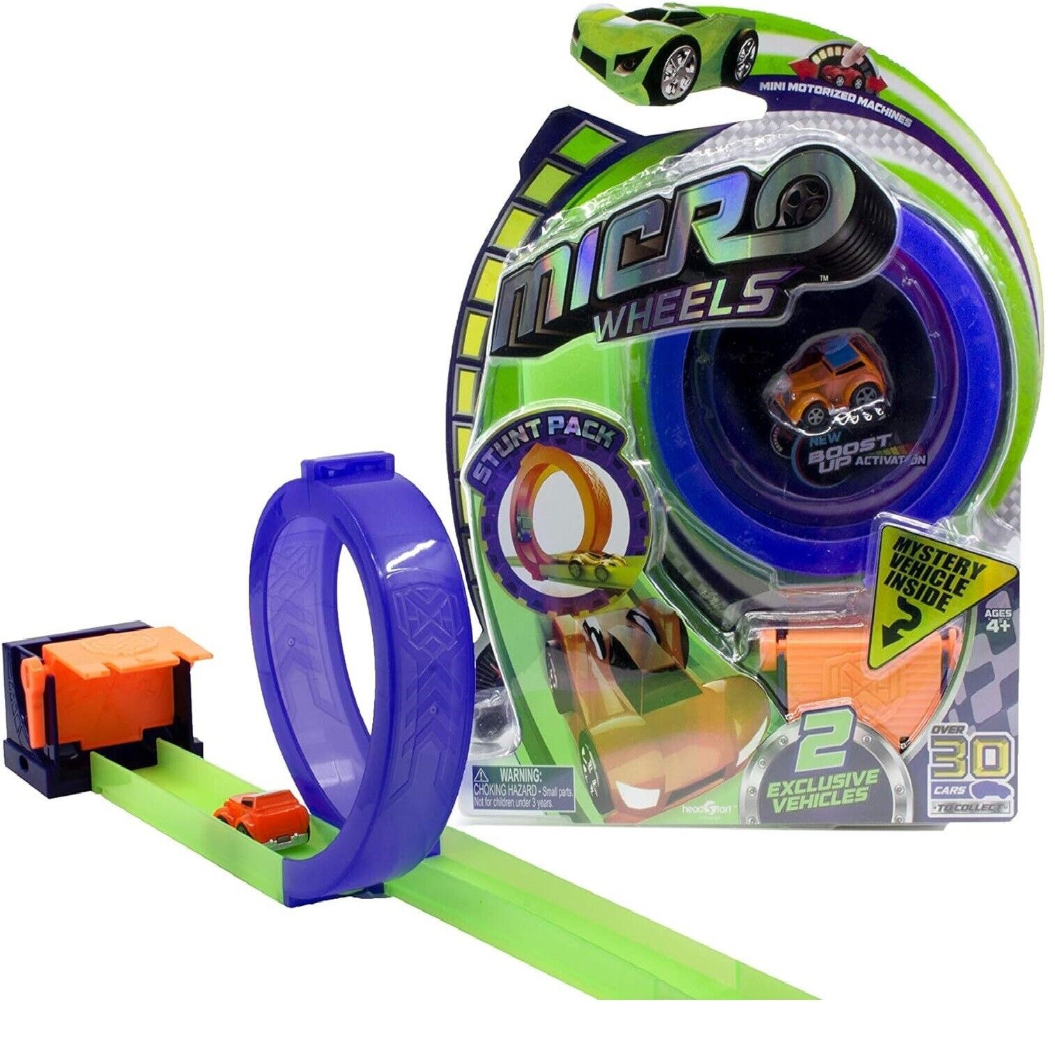 Buy Micro Wheels Stunt Pack Mini Racing Car Set Assorted Race Fast Loop ...