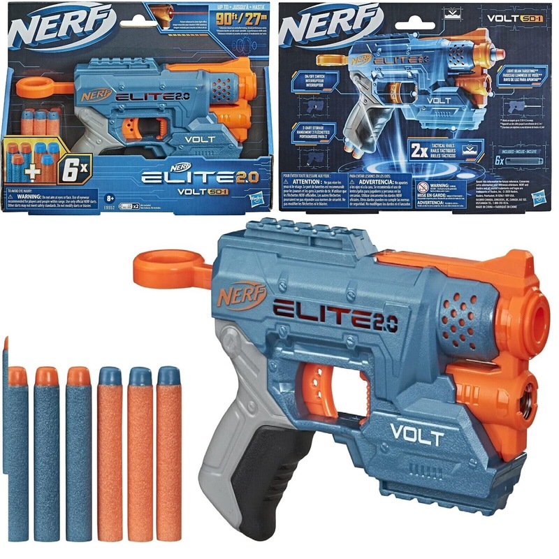Buy Nerf Elite 2.0 Volt SD-1 Blaster 6 Official Nerf Darts Ages 8+ New ...