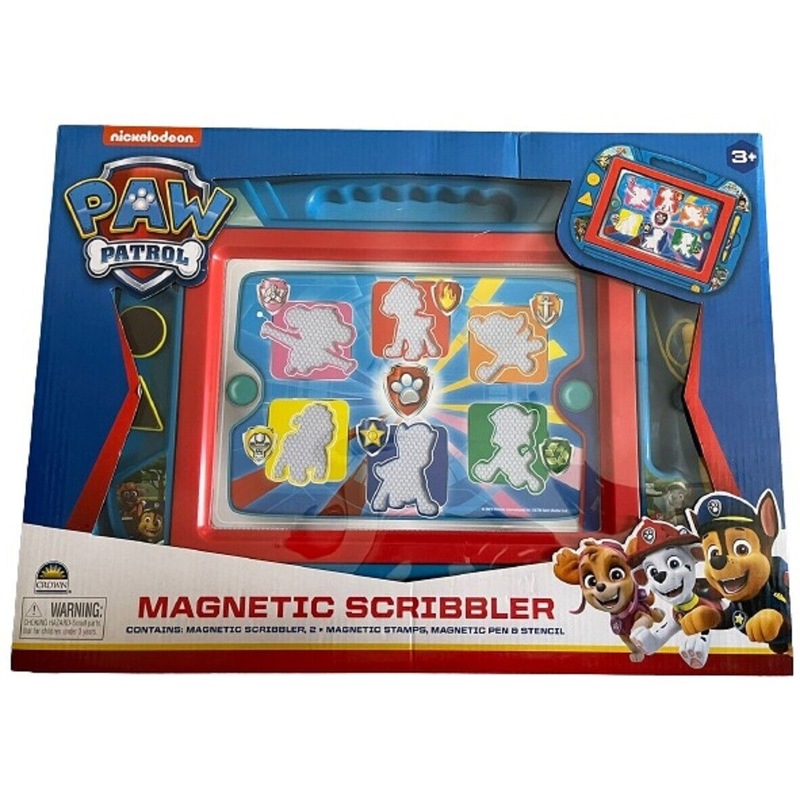 Buy Paw Patrol Magnetic Scribbler Drawing Board Stamps Pen Stencil Play Gift Set - MyDeal