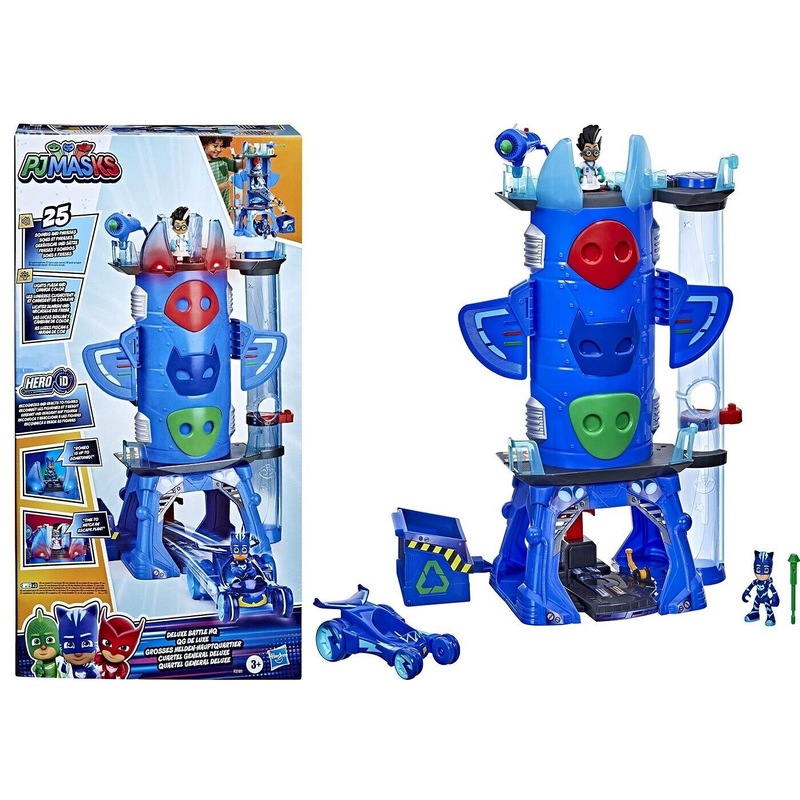 Buy PJ Masks Deluxe Battle HQ Playset with Lights and Sounds Ages 3 ...