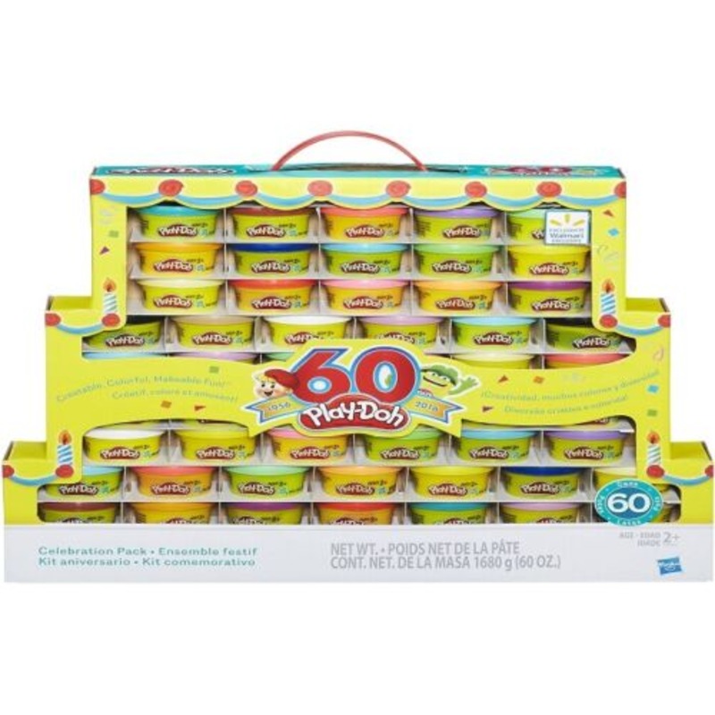 Buy PlayDoh 60th Anniversary 60 Pack Ages 3+ Toy Play Doh Colour Gift ...