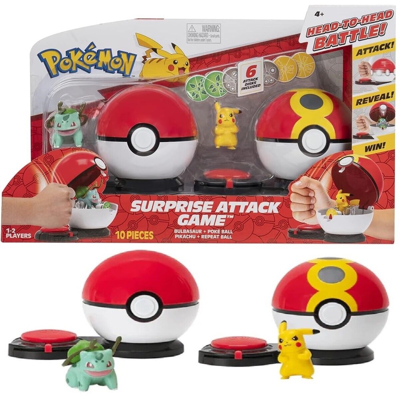 Buy Pokemon Surprise Attack Game Pikachu and Bulbasaur 6 Attack Disks ...