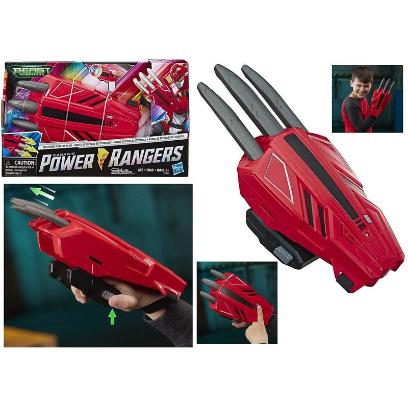 Buy Power Rangers Beast Morphers Electronic Cheetah Claw Red Ranger ...