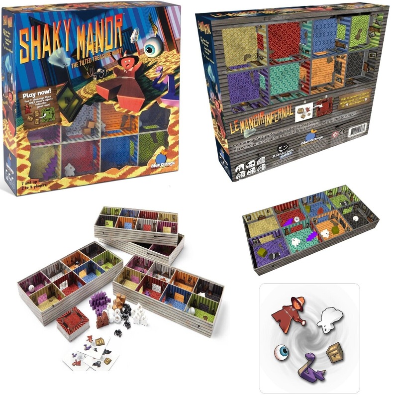 Buy Shaky Manor The Tilted Treasure Hunt Kids Game Mansion Hill Board ...