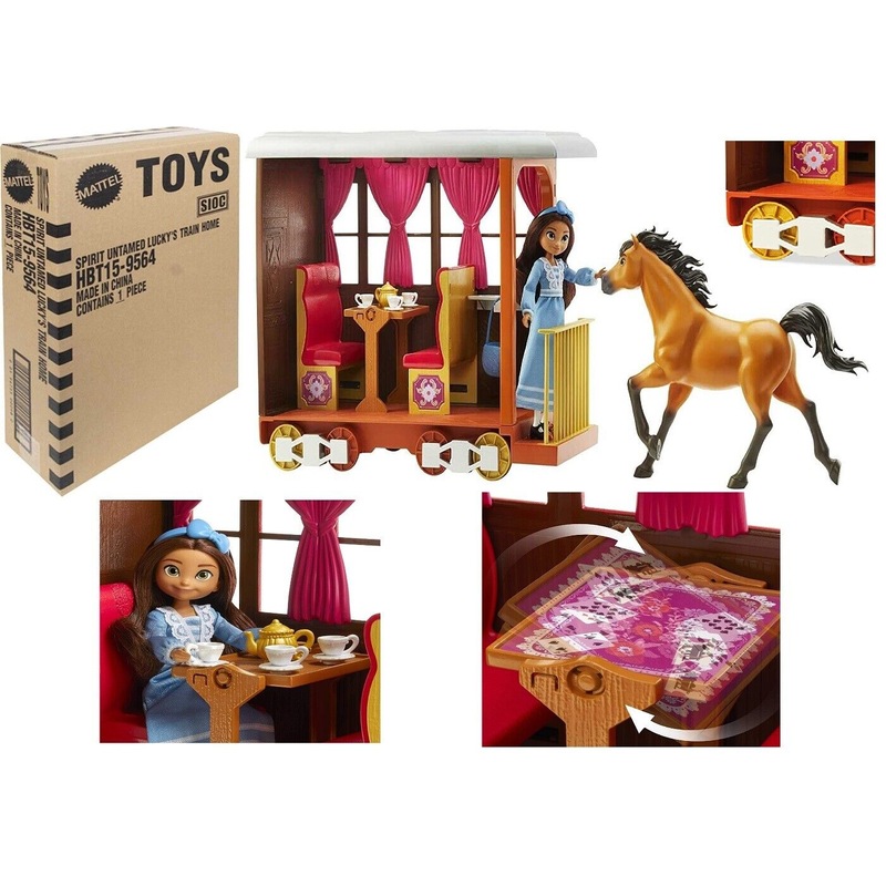 Buy Spirit-Untamed lucky's train home-Ultimate Barn Playset with Lucky ...