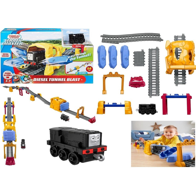 Buy Thomas and Friends Diesel Tunnel Blast Ages 3+ Toy Train Car Race ...