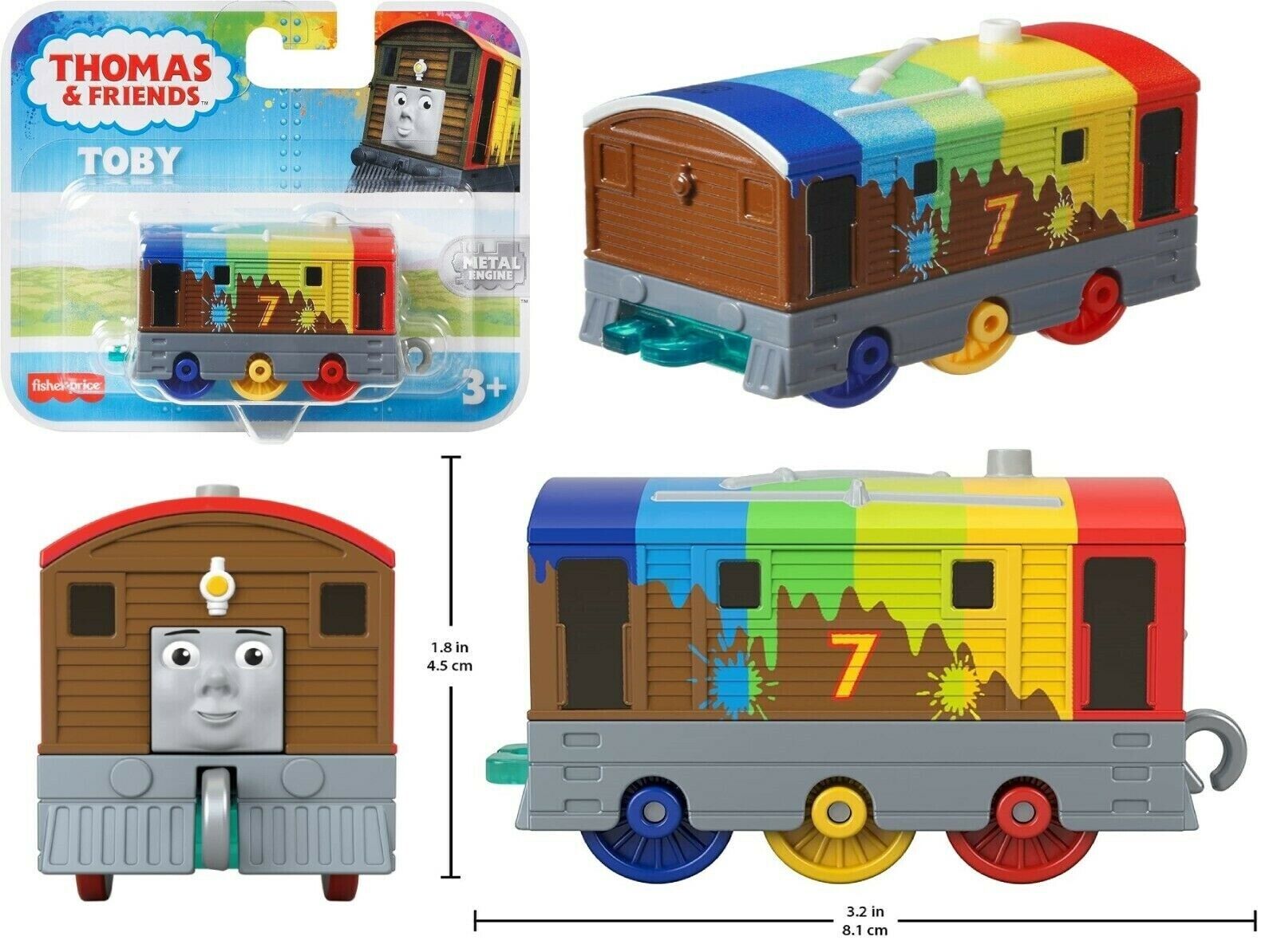 Buy Thomas & Friends Motorised Trackmaster. Metal Toby Train Engine ...