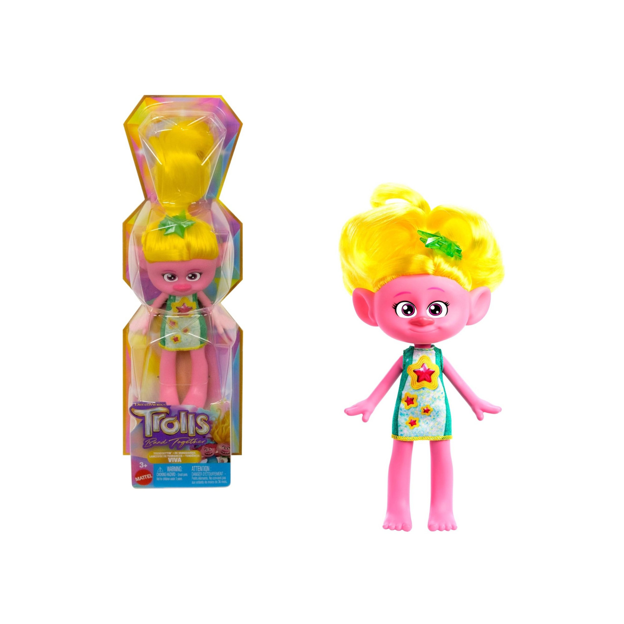 Buy Trolls 3 Band Together Trendsettin Queen Doll, Viva - MyDeal Australia