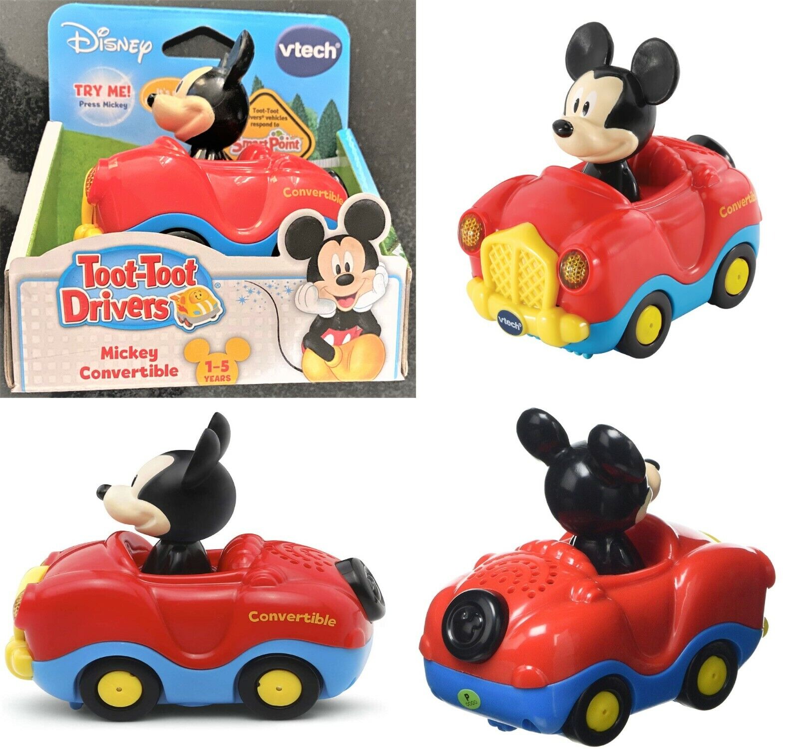 Buy Vtech Toot Toot drivers character -Mickey Convertible- Toy Car 1 ...