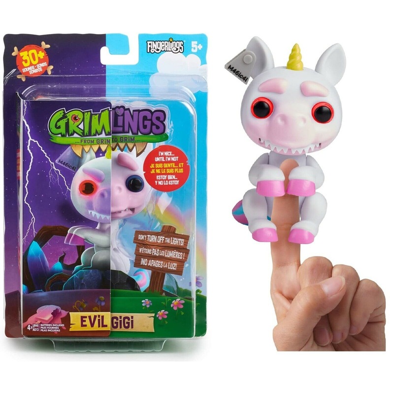 Buy WowWee Fingerlings Unicorn - Grimlings Evil Gigi - Interactive Toy ...
