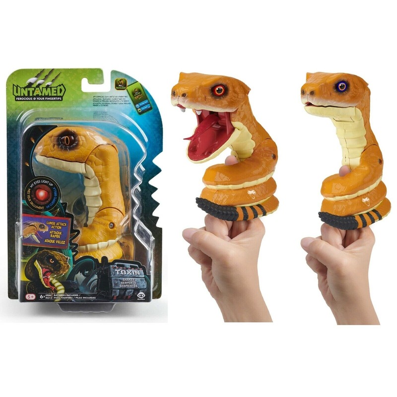 Buy WowWee Fingerlings Untamed Rattle Snake - Toxin - Interactive Toy ...