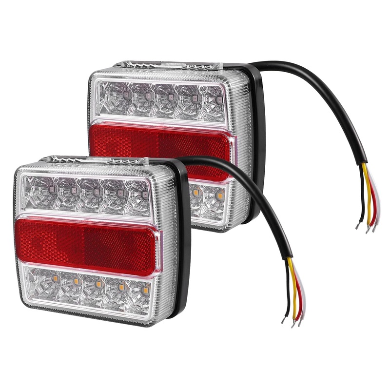 Buy 2X Submersible/Waterproof 26 LED Stop Tail Lights Kit Boat Truck ...