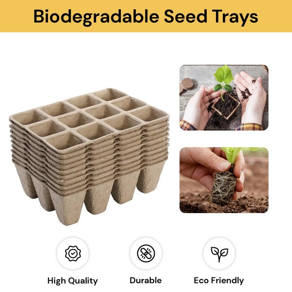 Buy 10PCs Biodegradable Seed Trays - MyDeal Australia