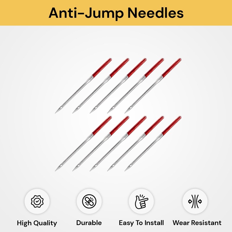 Buy EZONEDEAL 10 Count Sewing Machine Needles Universal Regular Point Heavy Duty Ball Point ...