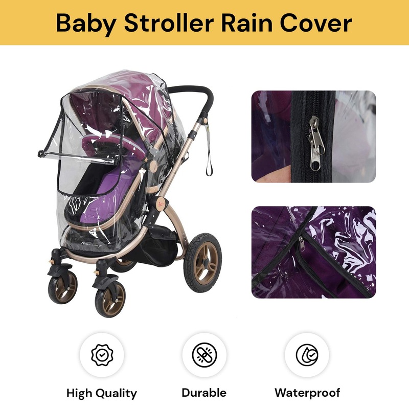 Buy EZONEDEAL Rain & Wind Covers for Pushchairs Universal Rain Cover ...