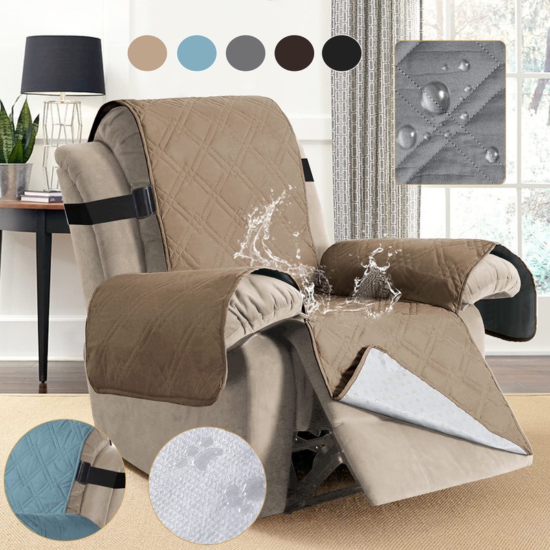 Buy 100% Waterproof Recliner Chair Cover with Non Slip Strap Slipcover ...