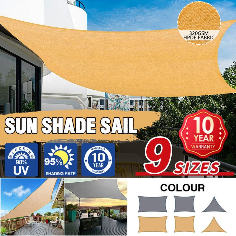 Buy Waterproof Sun Shade Sail Cloth Rectangle Shadecloth for Patios Sun ...