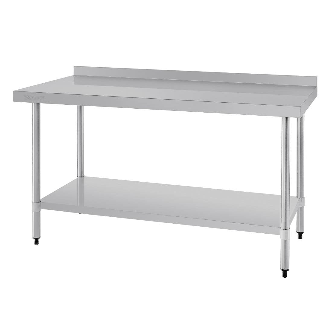 Buy Vogue Stainless Steel Prep Table with Splashback 1500mm • PAS-T382 ...