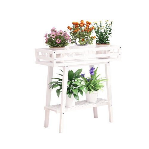 Buy Versatile White Plant Stand for Home or Garden - MyDeal Australia