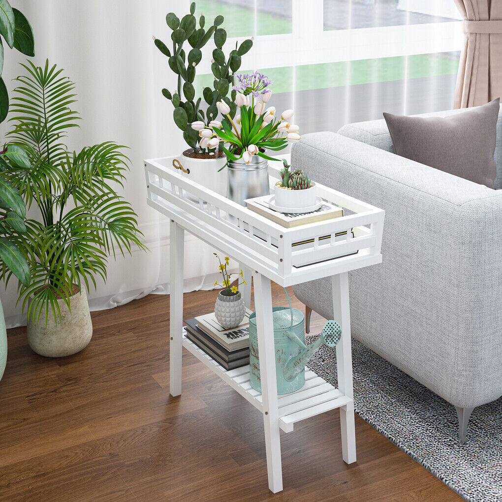 Buy 2Tier Exquisite Plant Stand Accent Table Flowers Display Shelf ...
