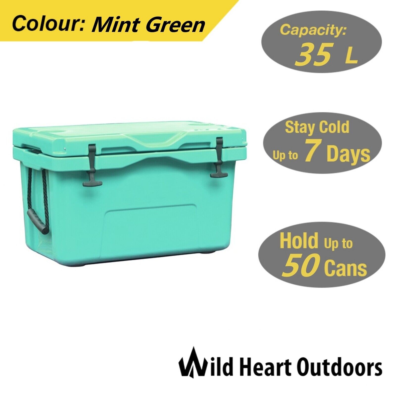 Buy 35L Cooler Ice Box Bin Chilly Esky Camping Picnic Fishing 2in1 ...