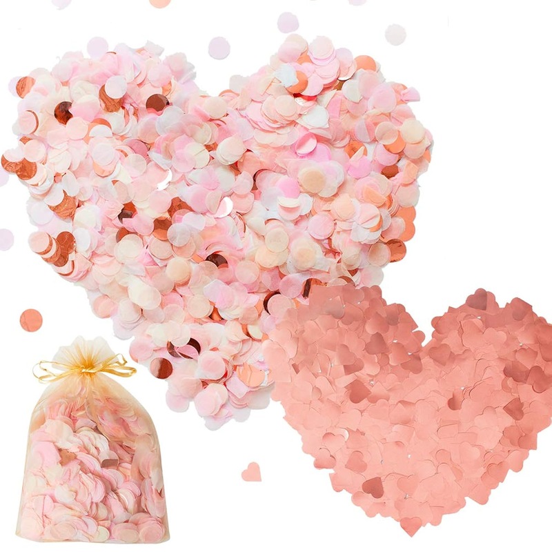Buy 7000 Pcs Paper Confetti,6000 Pcs Round Tissue Paper,1000 Pcs ...