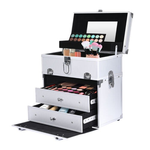 Buy Aluminium Cosmetic Makeup Case - MyDeal Australia