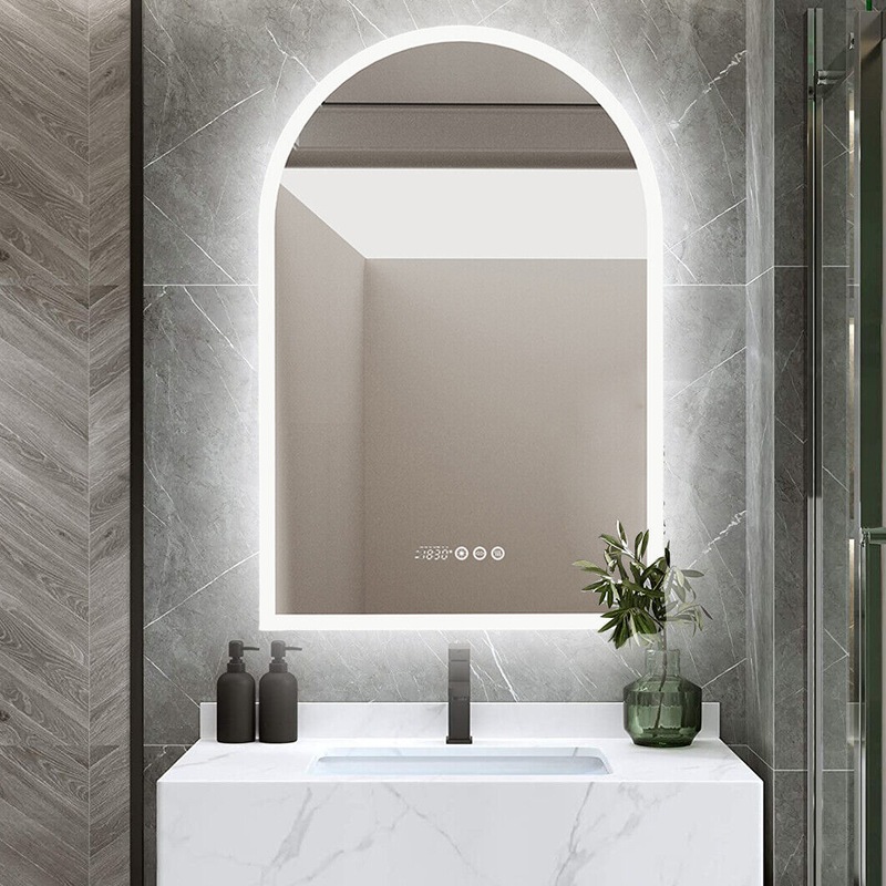Buy Fin 60*90Cm Modern Arch Top Led Lighted Bathroom Mirror Backlit ...