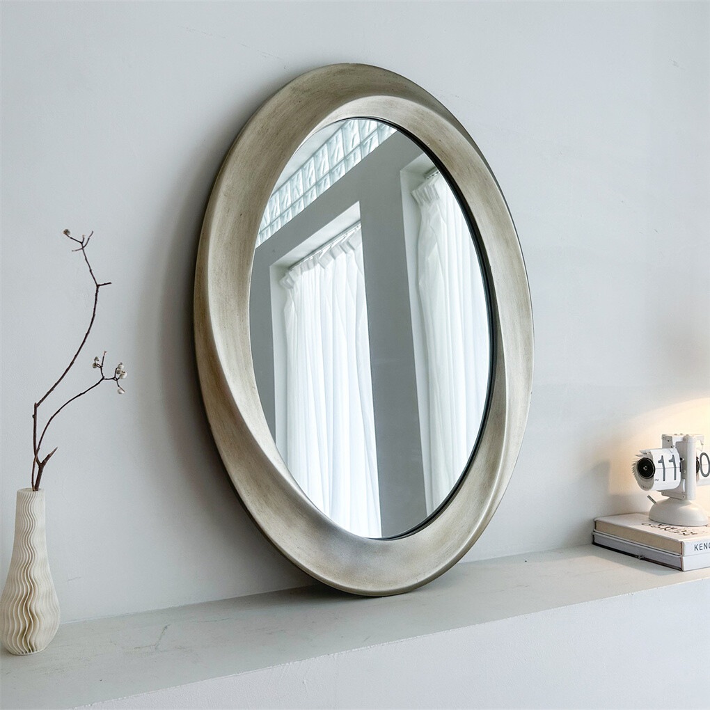 Buy Fin Large Swirl Wall Mirror Baroque Style Oval Accent Mirror ...