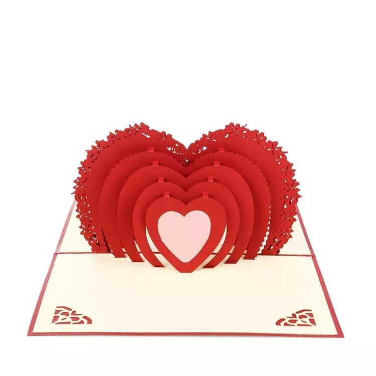 Buy Heart Pop Up Card,Mother'S Day Card Anniversary Card Valentine'S ...