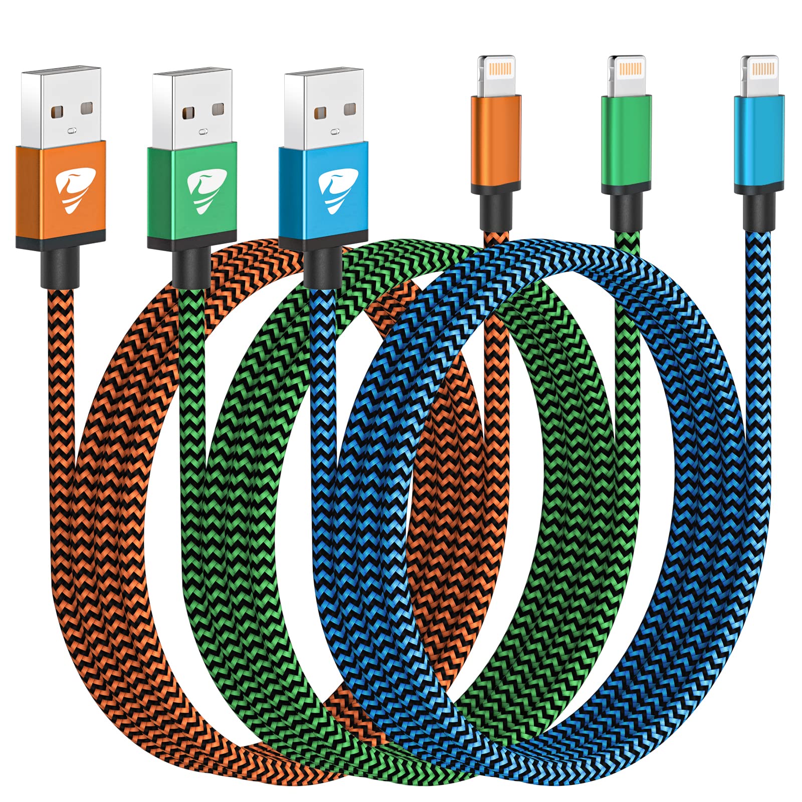 Buy Iphone Charger Cable 3M 3Pack Apple Mfi Certified Usb A To ...
