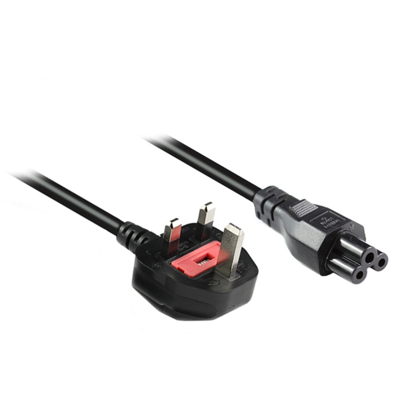 Buy 2M UK Plug to IEC C5 Cloverleaf Power Cable [CB-PS-393] - MyDeal