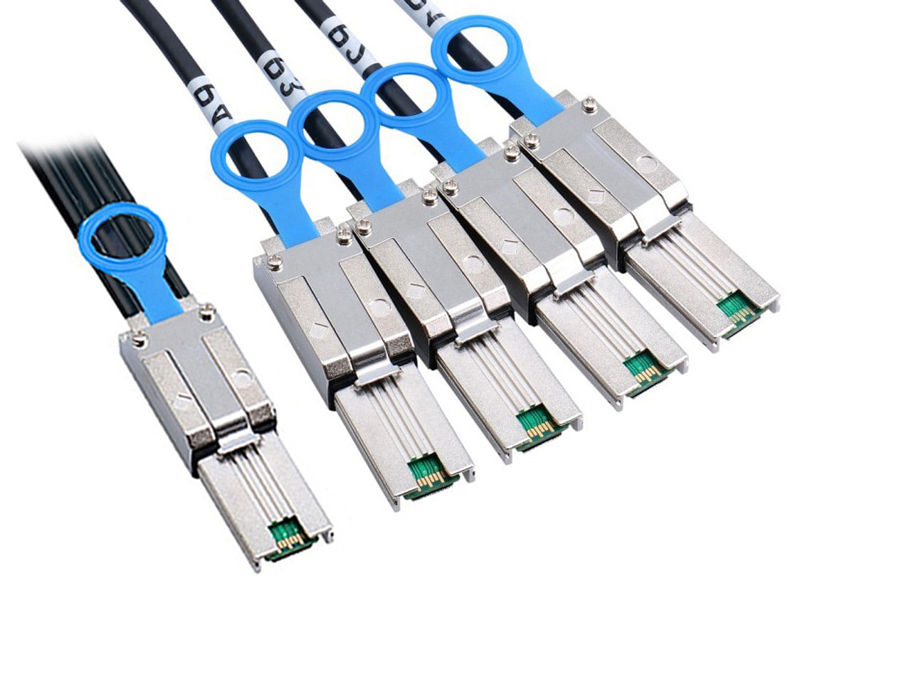 Buy 3M Mini SAS SFF-8088 to 4 x Mini SFF-8088 Cable [CB-SAS-E-23 ...