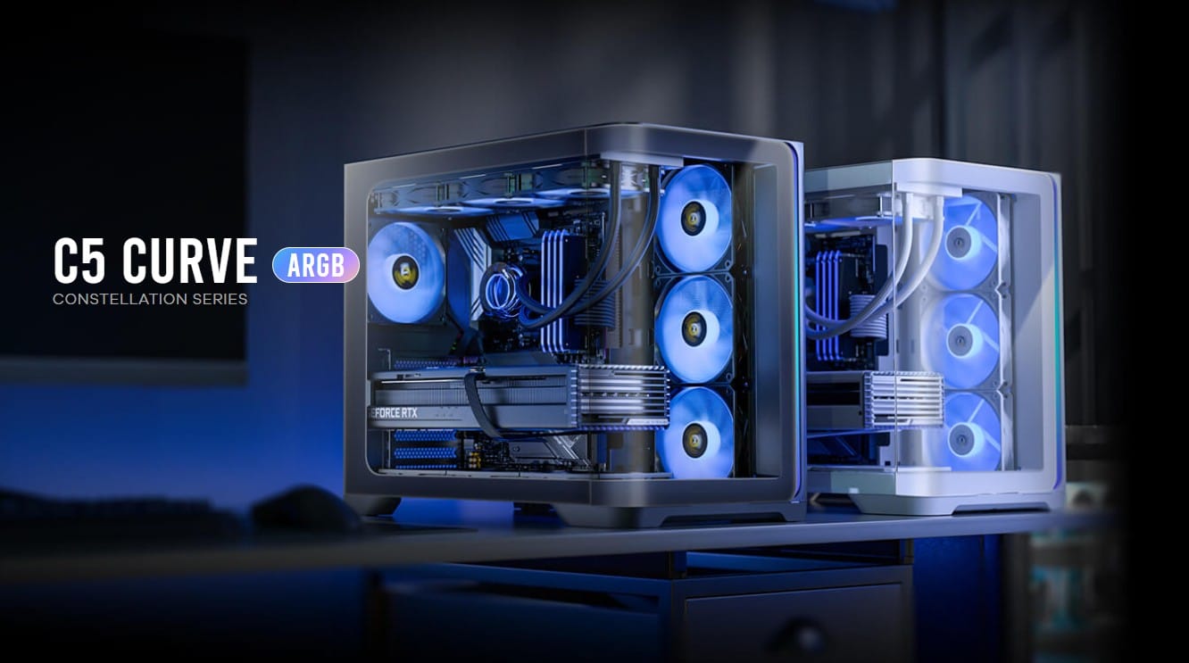 Buy Antec C5 Curve ARGB ATX Mid Tower Case - Black - MyDeal Australia