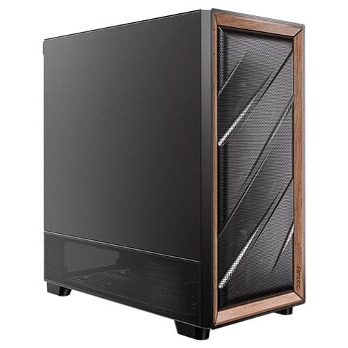 Buy Antec Flux SE Black Wood Walnut Panel E-ATX Computer Case - Solid ...