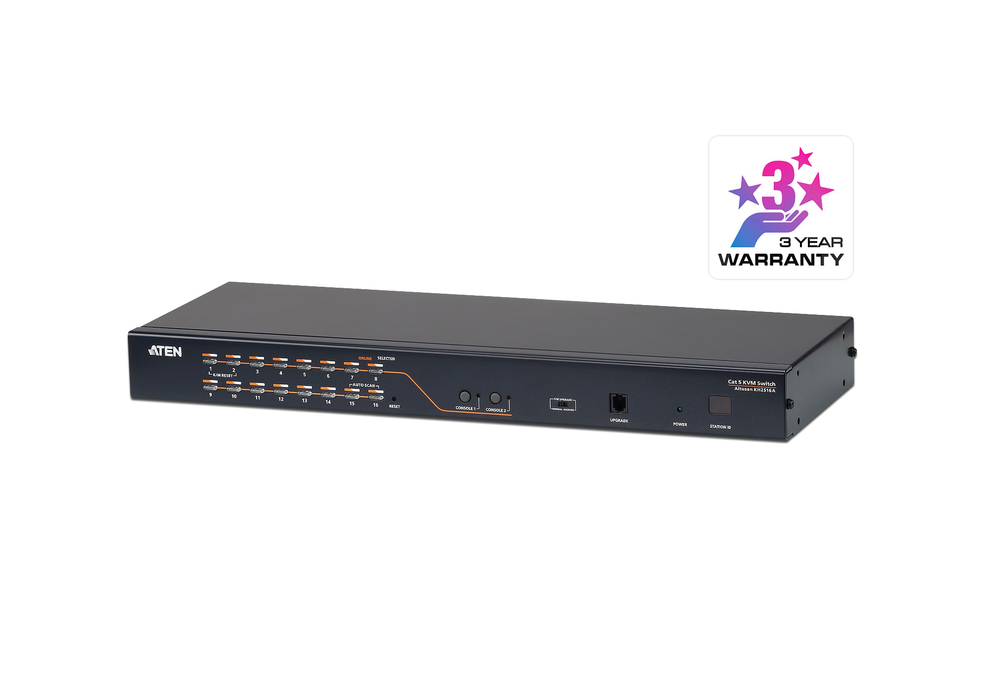 Buy Aten 2 Console 16Port Rackmount KVM [KH2516A-AX-U] - MyDeal Australia